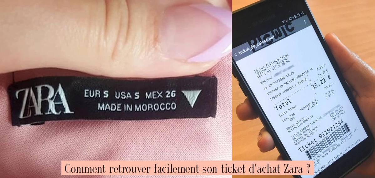 Comment retrouver facilement son ticket d'achat Zara ? – ModeHot.com ...