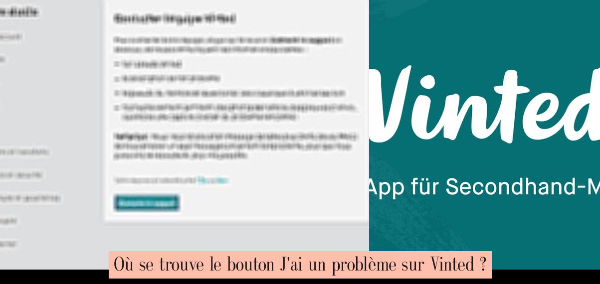 Où se trouve le bouton J'ai un problème sur Vinted ? – ModeHot.com: Votre source ultime pour l ...